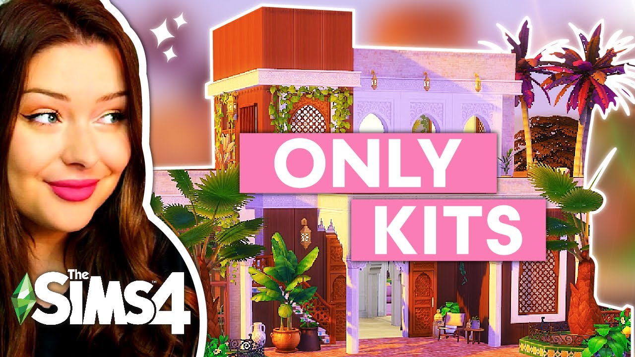 Using Only Kits To Build A House In The Sims 4 Build Challenge Youtube