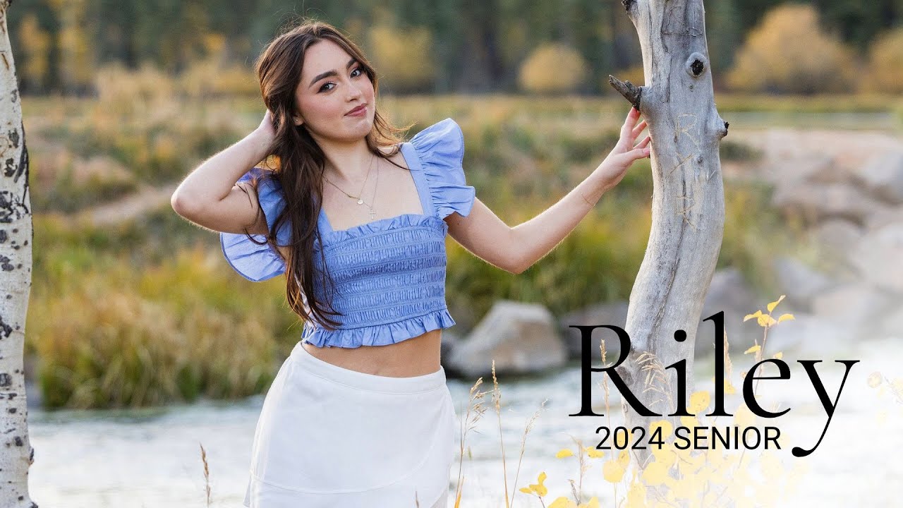 Riley's Autumn Senior Portrait Session - YouTube