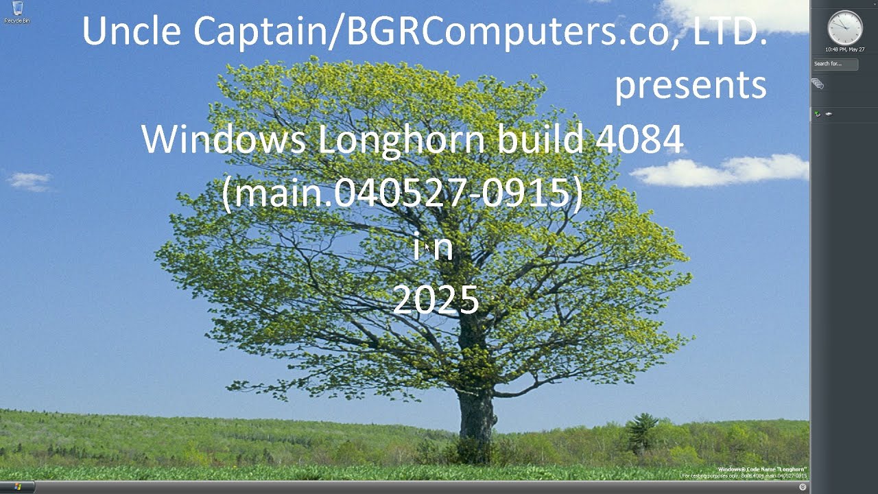 Windows Longhorn build 4084 (main.040527-0915) in 2025! - YouTube
