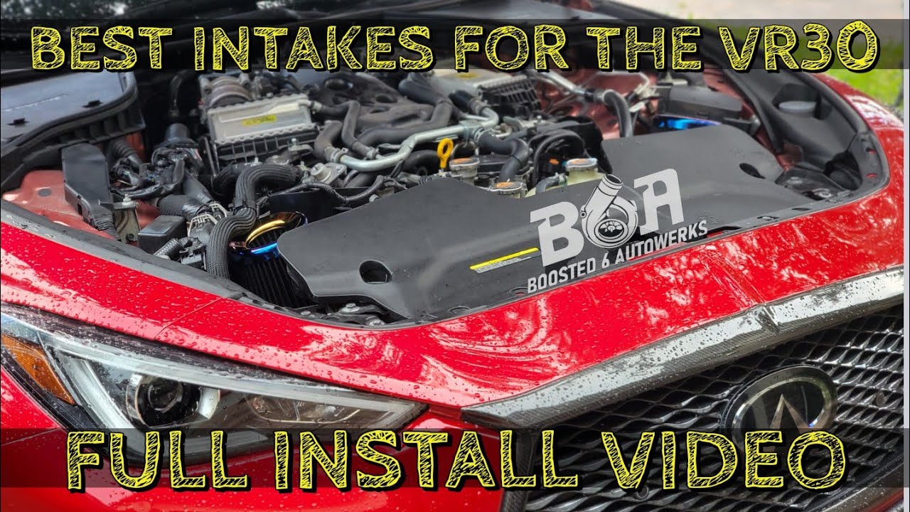 Nissan Z Q50 Q60 3" intakes install, VR30DDTT (Boosted 6 Autowerks 3 ...