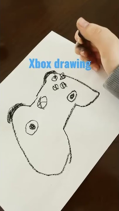 How to draw Xbox controller - YouTube