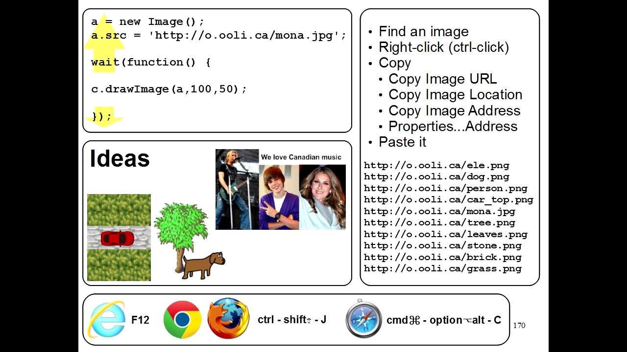 Computer Graphics Using Html5 Canvas Part 5 Getting Images From The 4692