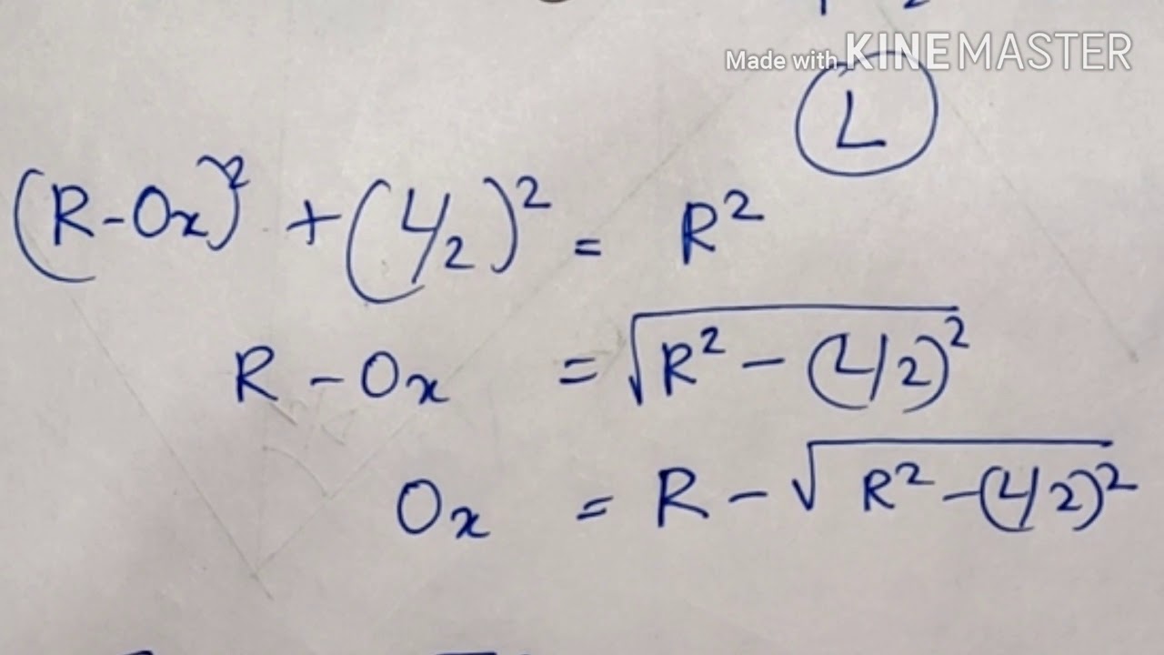 Setting out simple circular curve by linear method - YouTube