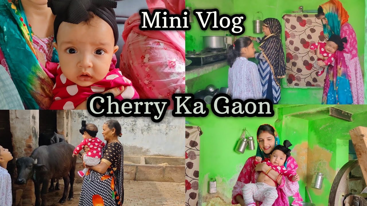 Mini Vlog 2 Cherry Ka Gaon😊💕 #vlog #vlogs #minivlog #youtube #youtuber #gaon #trending # ...