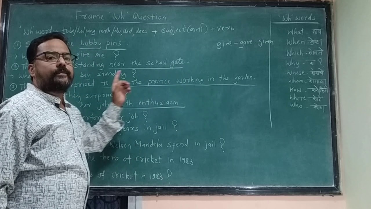 English Grammar 'Frame Wh question' - YouTube