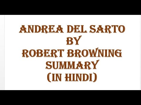 Andrea del Sarto|| by ||Robert Browning|| Explanation - YouTube