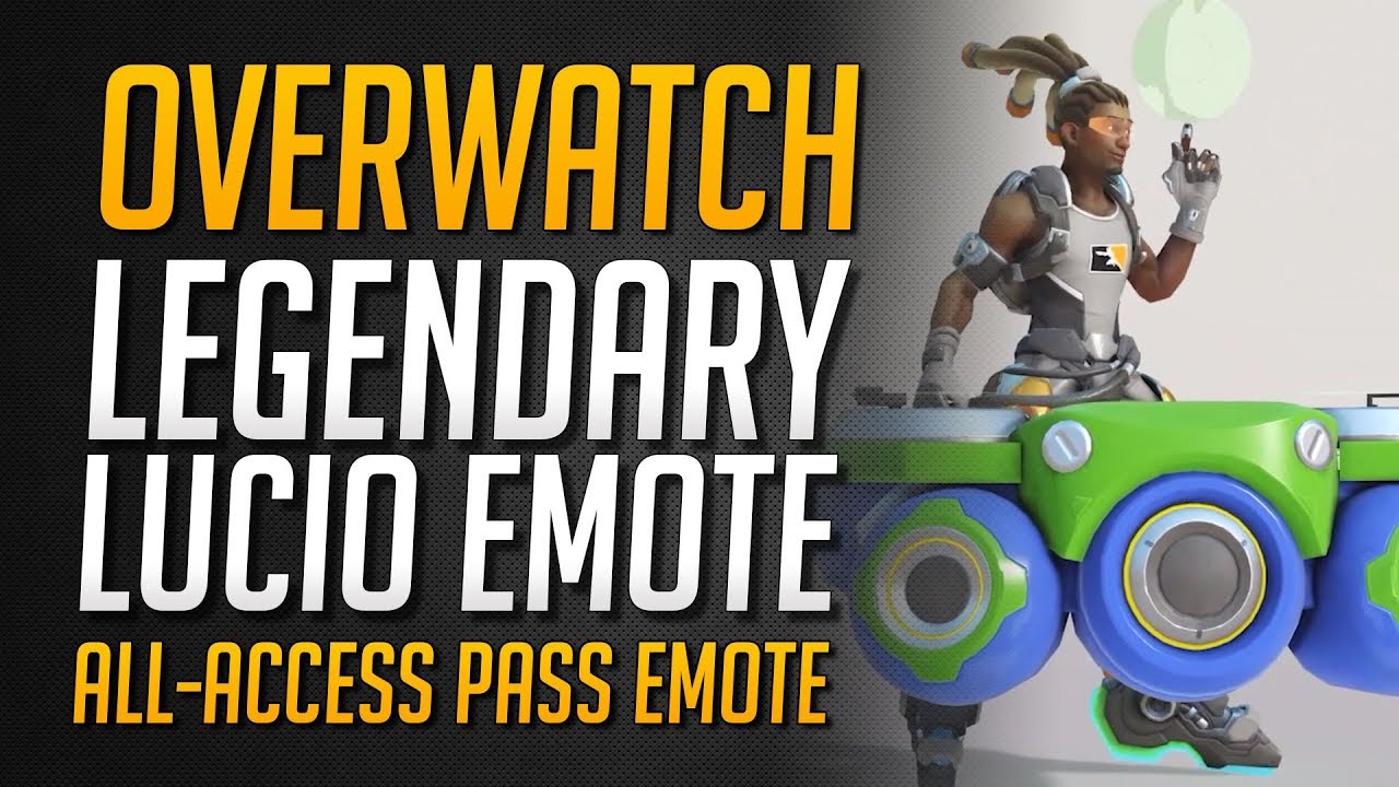 LEGENDARY LUCIO EMOTE | All-Access Pass Emote ★ Overwatch Deutsch - YouTube
