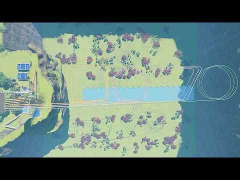 4 Mega Geometric Water Slides Dropping 900 FT Freefall in Planet Coaster 2!