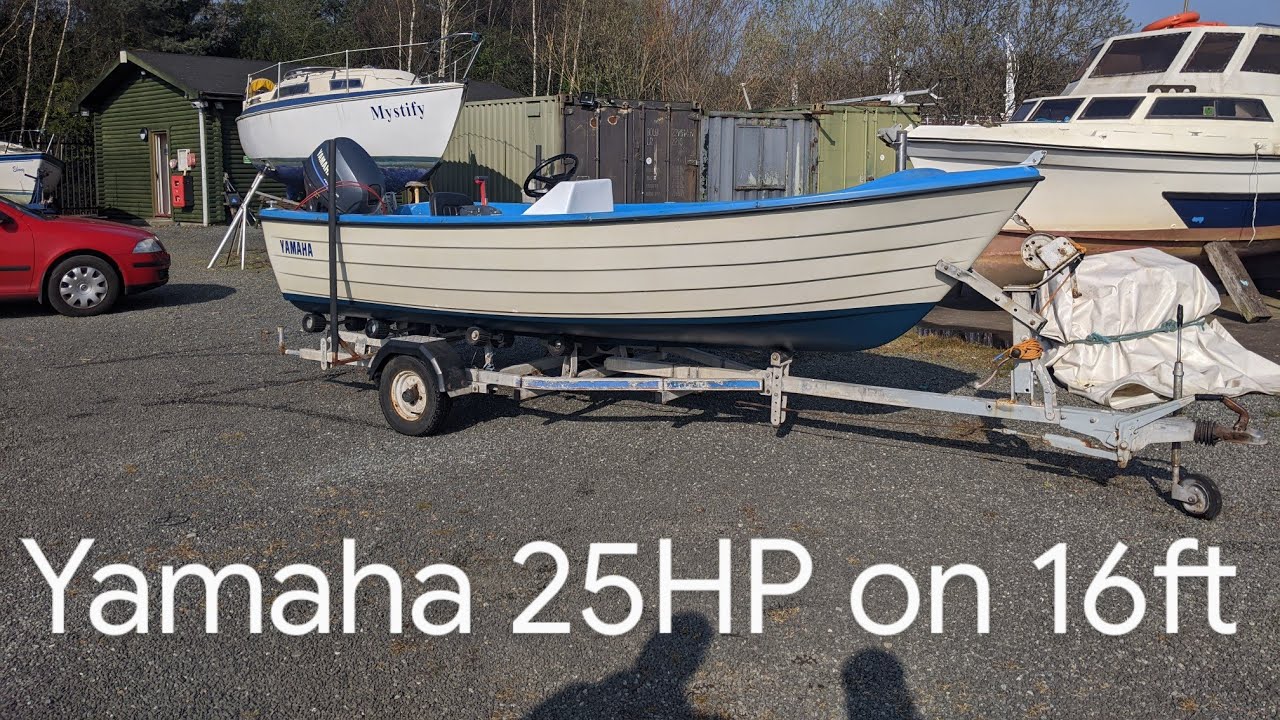 Yamaha 25hp 4 stroke on vimar 465 16ft - YouTube