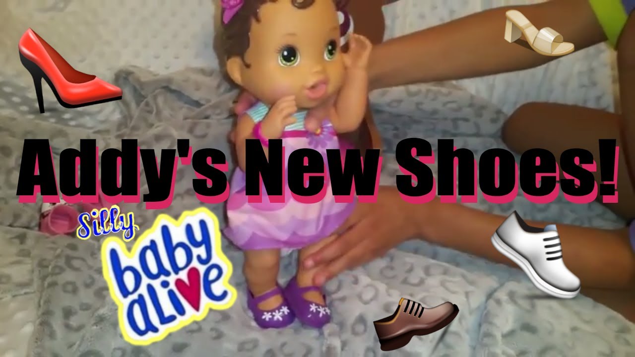 MOMMY and ME Baby Alive Addy Goes Shopping for New Shoes - YouTube