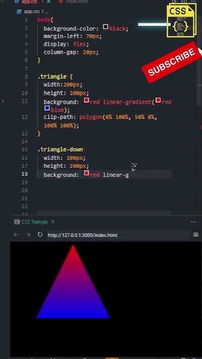 How To Create Triangle In Css Css Coding Html Youtube 2237