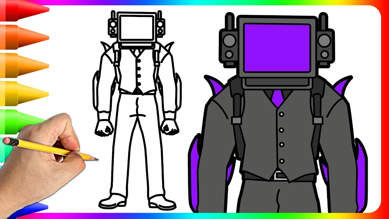 Easy Draw TV Daddy in skibidi toilet - YouTube