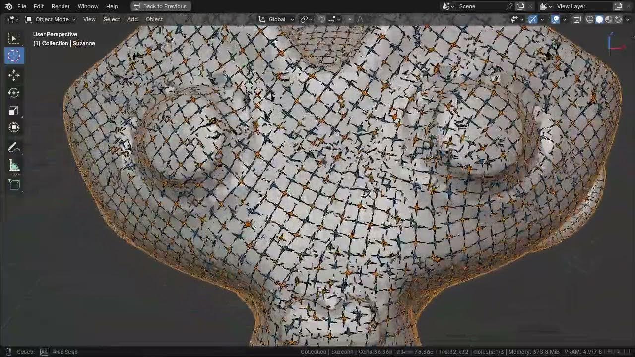 Retopology algorithm - holographic voronoi grid-force. - YouTube