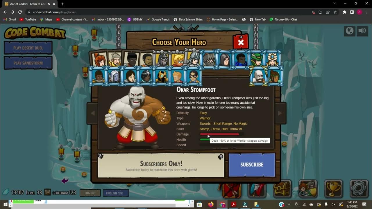 Guide to choosing the right CodeCombat Hero!! - YouTube