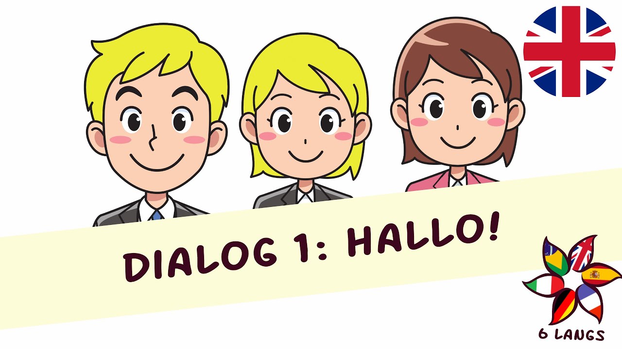 Dialog 1 - Hallo! (A1) [Practice German for free online] (with ...