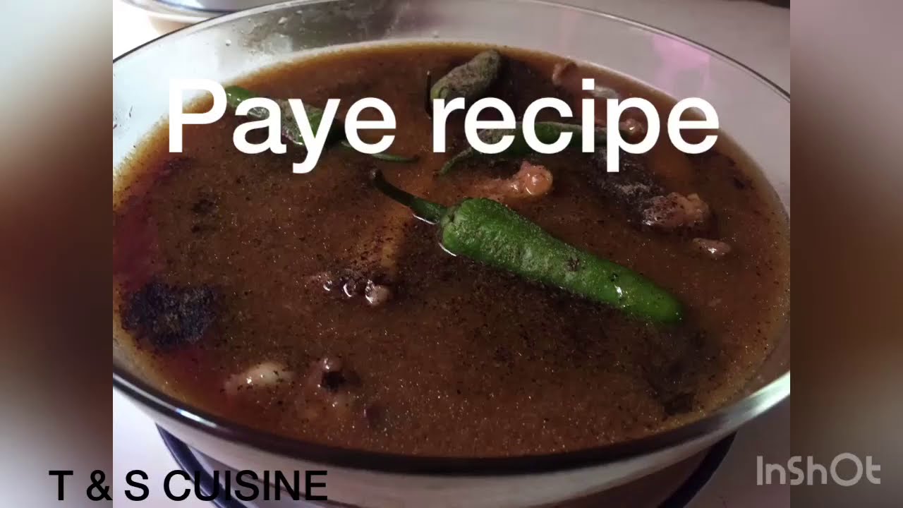 Paye recipe - YouTube