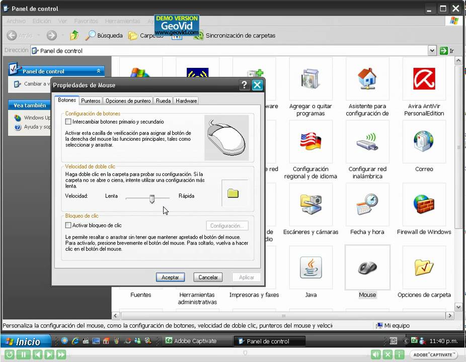 Mouse (velocidad del doble clic) - YouTube
