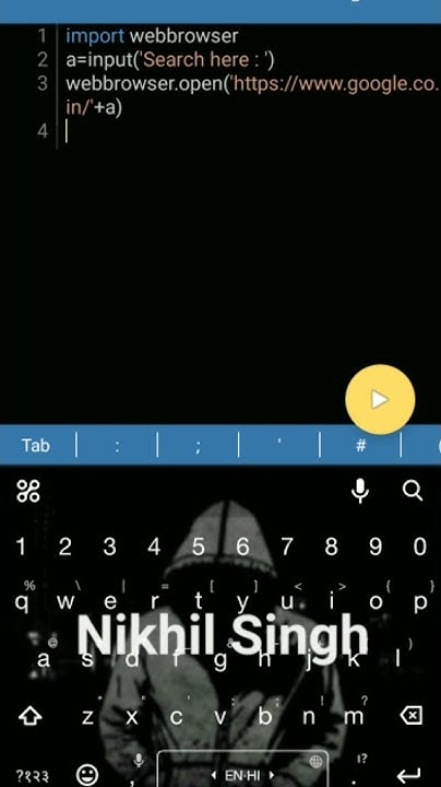 Create a Google Search using python || Mr. Coder || IIITIAN - YouTube