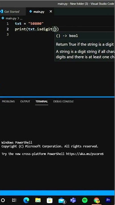 isdigit() function in python | Python #shorts - YouTube