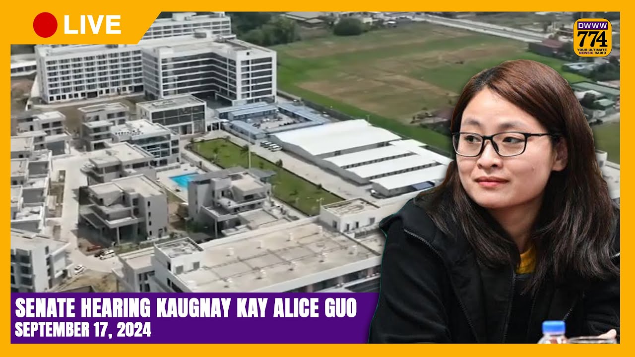 LIVE: Senate hearing sa umano'y pagkakaugnay ni Alice Guo sa mga ilegal ...