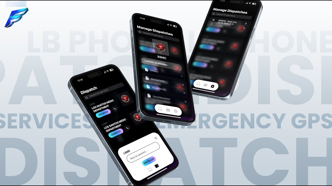 [FIVEM/ESX] LB Phone App - Dispatches App | lb-dispatchapp - YouTube