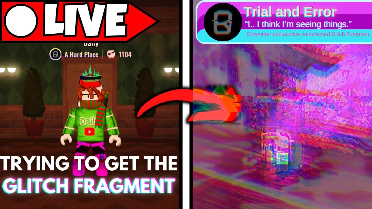 Trying to get the Glitch Fragment with viewers! (Roblox Doors) - YouTube