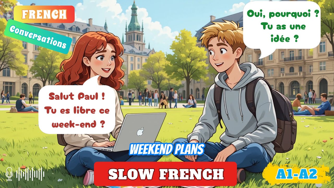 💡 A1-A2 | French Conversation for Beginners: Weekend Plans | With ...