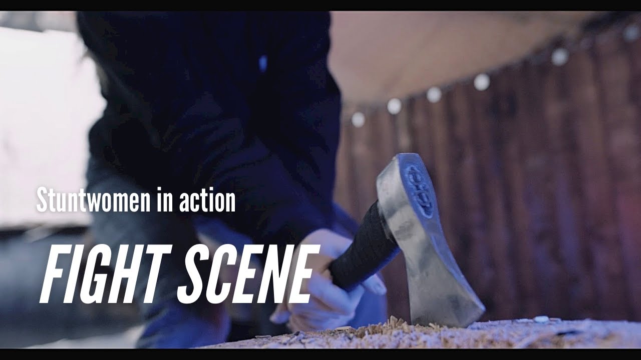 Brutal axe battle / Fight scene practice - YouTube
