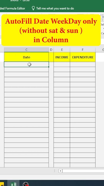 Auto fill weekdays in excel | Excel data entry interview questions #interviewquestions # ...