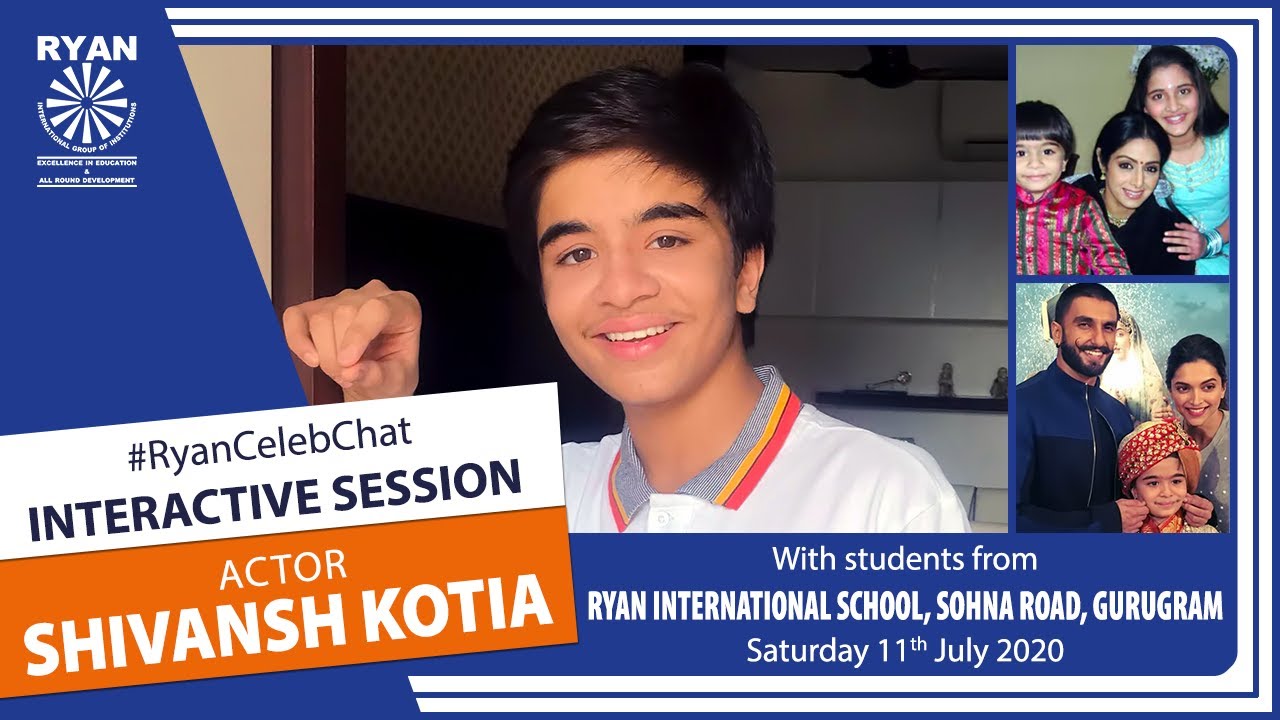 #RyanCelebChat Interactive Session with Shivansh Kotia | Ryan ...