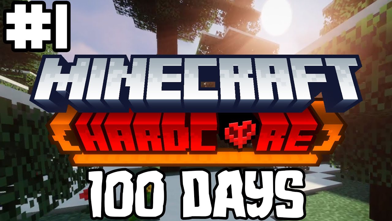 I Try To Survive For 100 Days In HARDCORE MINECRAFT! #1 - BEST Start ...
