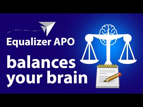 Balancing audio in your brain with equalizer apo