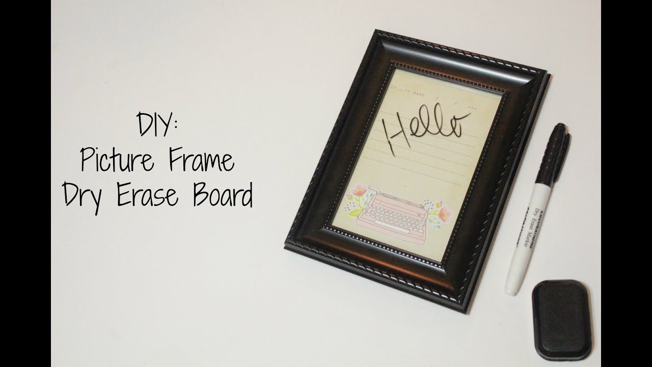 DIY - Dry Erase Board - YouTube