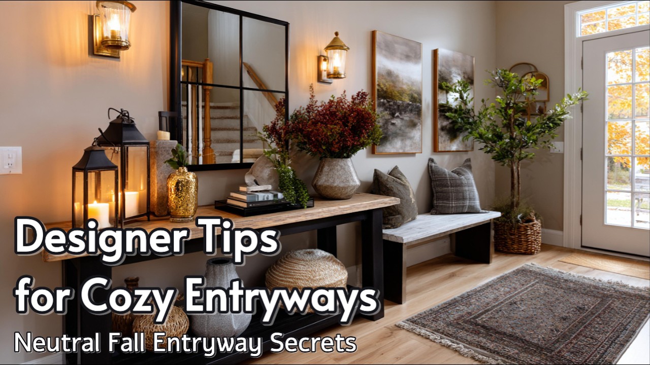 Create a Chic Fall Entryway with Neutral Colors: Designer Tips & Tricks ...