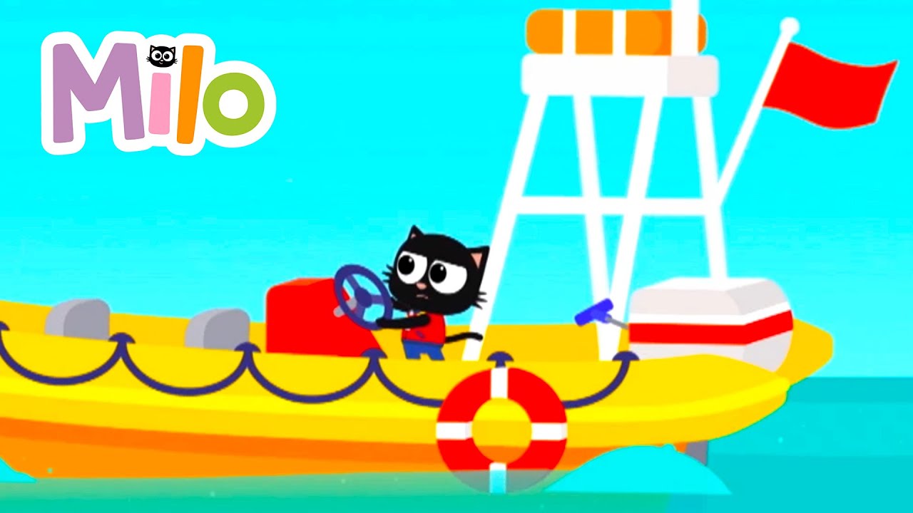 Is there a shark in the sea? Milo the lifeguard comes to the rescue ...