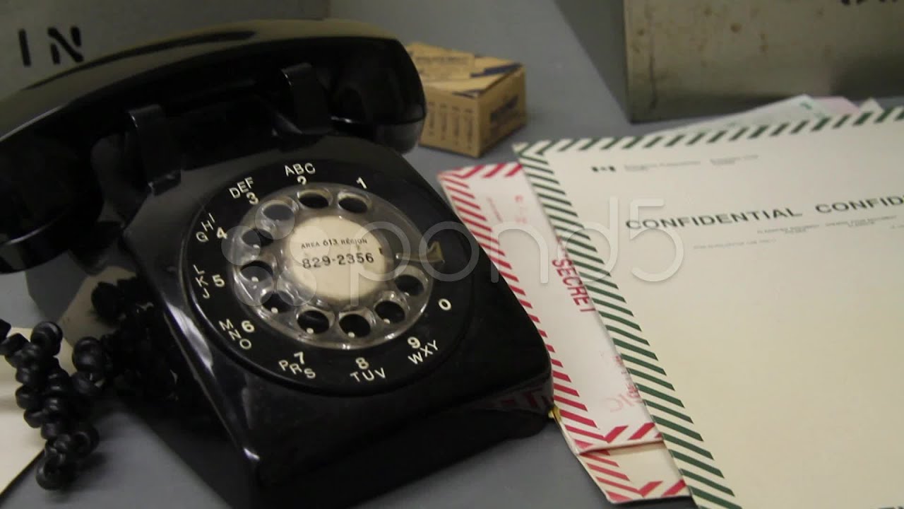 Genuine Cold War Rotary Phone. Stock Footage - YouTube