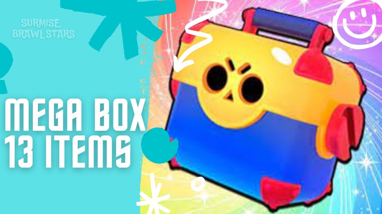 Brawl Stars Mega Box opining cool 13 items... - YouTube