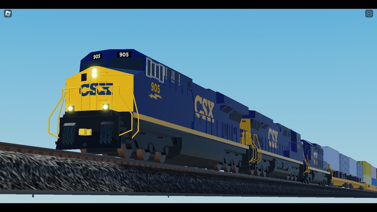 Railroad Crossing test With Fast CSX Intermodal Train - YouTube