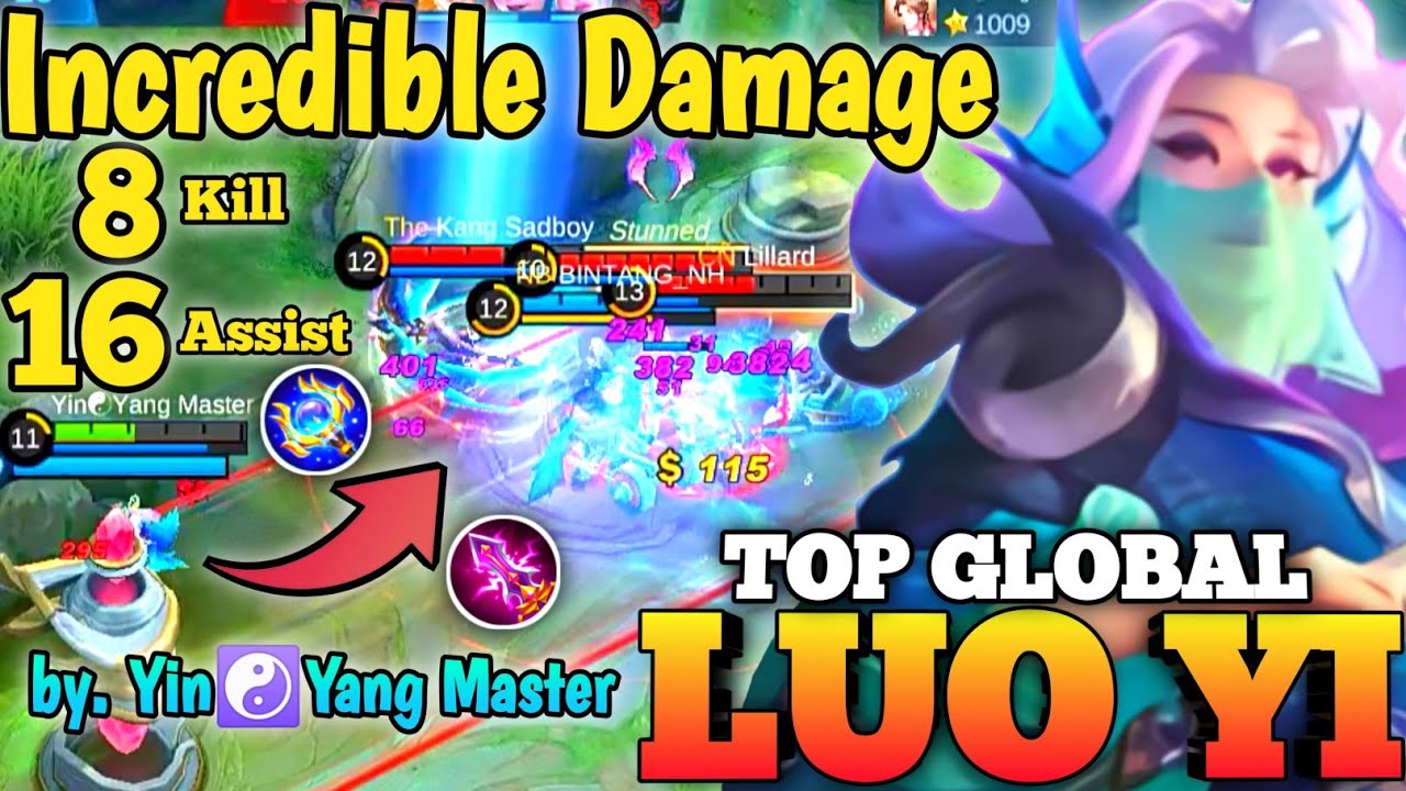 Luo Yi Incredible Burst Magic Damage !! Best Build 2021 | Top Global ...