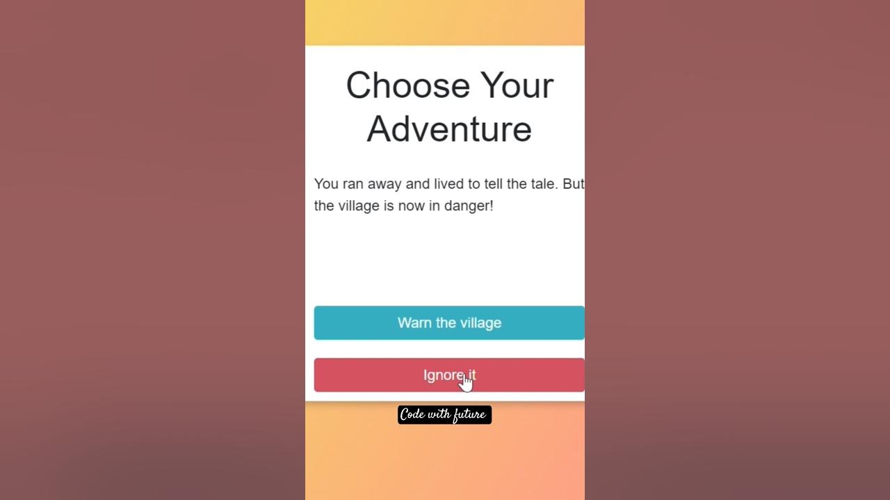 Create interactive story telling app using html css bootstrap and javascript #storyviews # ...