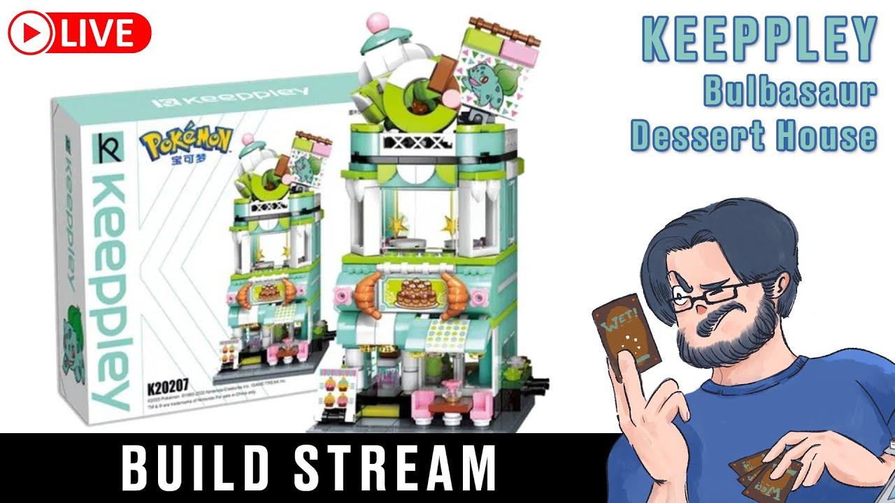 More Pokemon LEGO! | Keeppley Bulbasaur Dessert House - YouTube