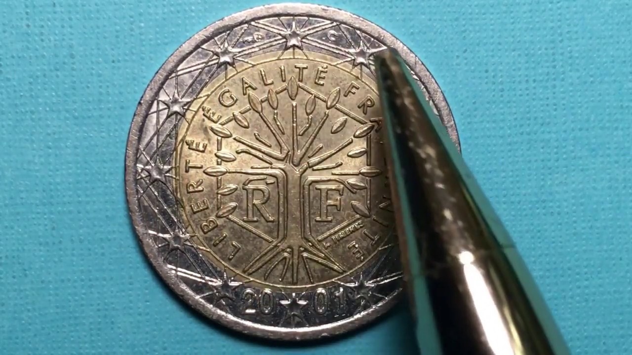 France 2 Euros 2001 - First Series - Nordic Gold First Map - Bi ...