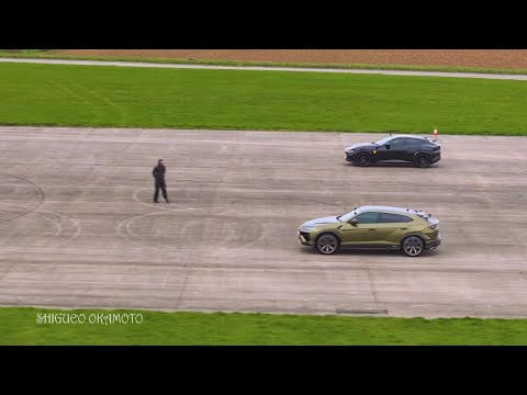 Ferrari puro sangue VS Lamborghini Urus 0 A 400m.