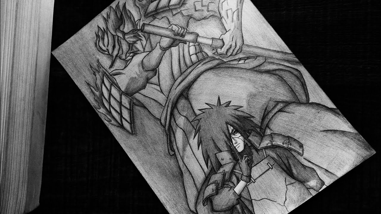 How To Draw Madara Uchiha With Susanoo | Step By Step | Naruto ...