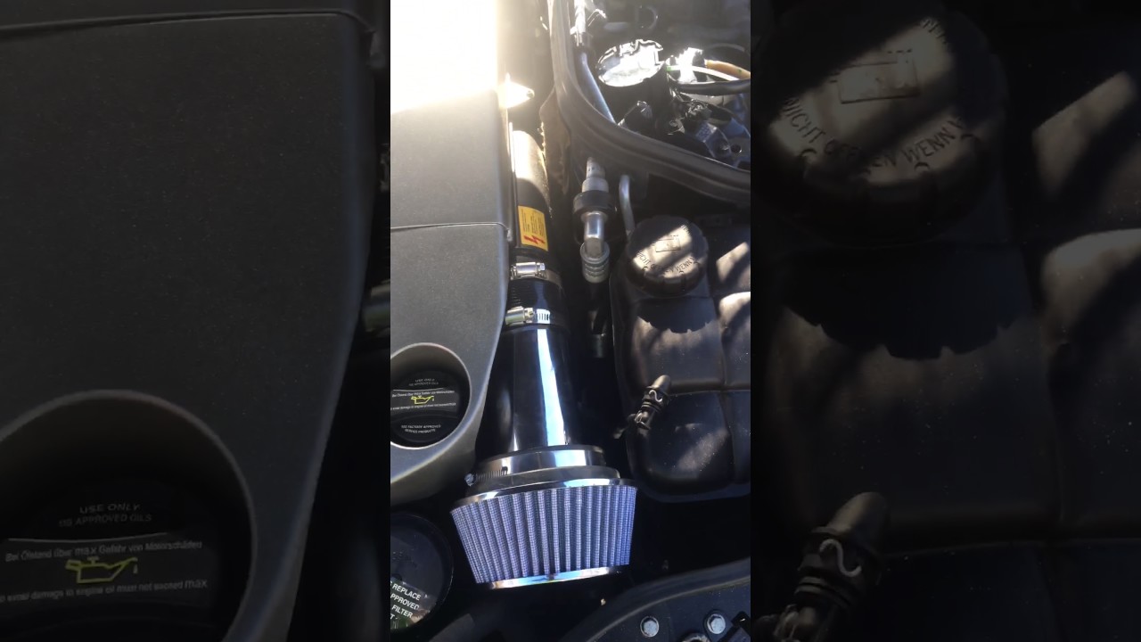 Mercedes E55 AMG Custom Air Intake - YouTube