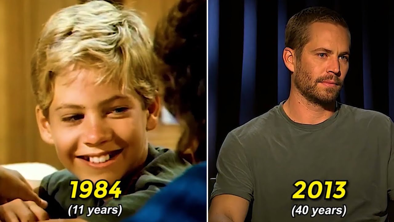 Paul Walker evolution 1984 To 2013 - YouTube