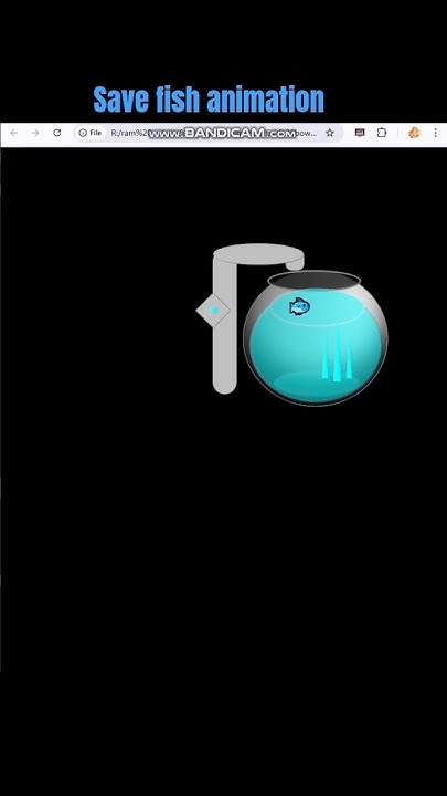 😮fish in a bowl 🐟animation by html,css #coding #animation #designers #developer #shorts # ...