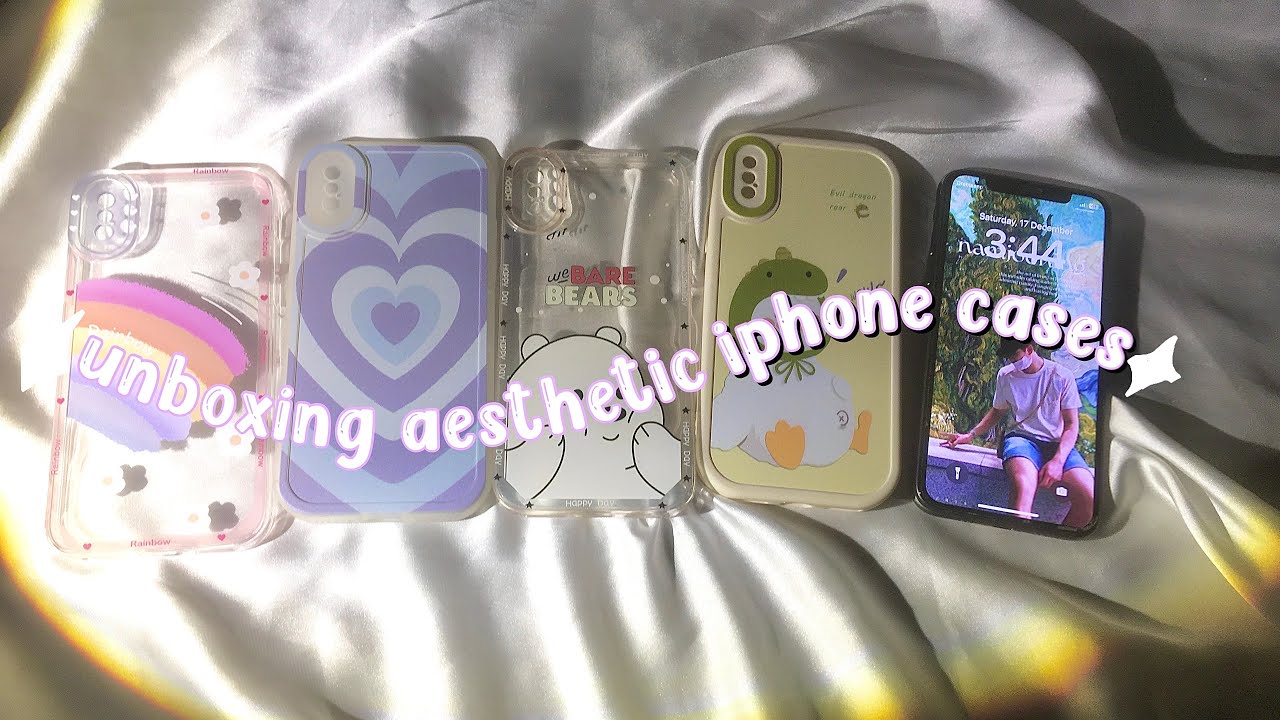 unboxing aesthetic /cute iphone cases💓 aesthetic vlog~ - YouTube