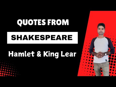 Quotations from Shakespeare | Hamlet | King Lear - YouTube