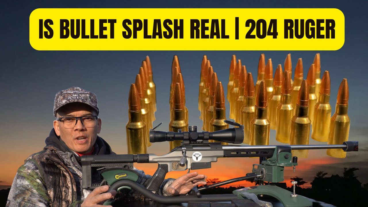 Is Bullet Splash Real | 204 Ruger - YouTube
